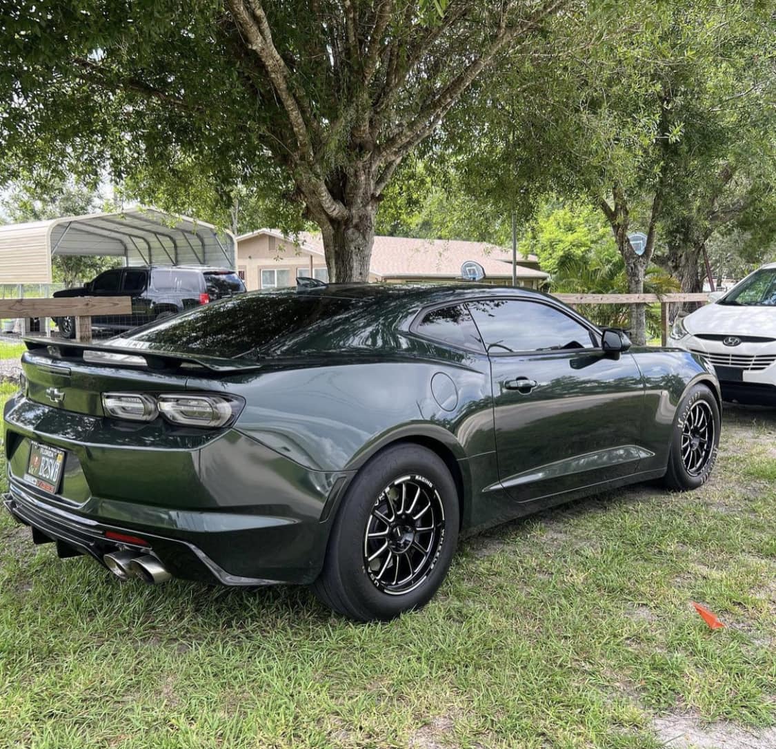 DRAG PACK STREET DRAG RACE BLACK HAWK 17x10 44 OFFSET & 18x5 -25 OFFSE ...