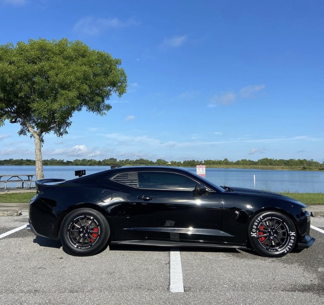 STREET DRAG RACE BLACK HAWK WHEEL 17x10 5X120.7 44 OFFSET (7 1/4 BACKS ...