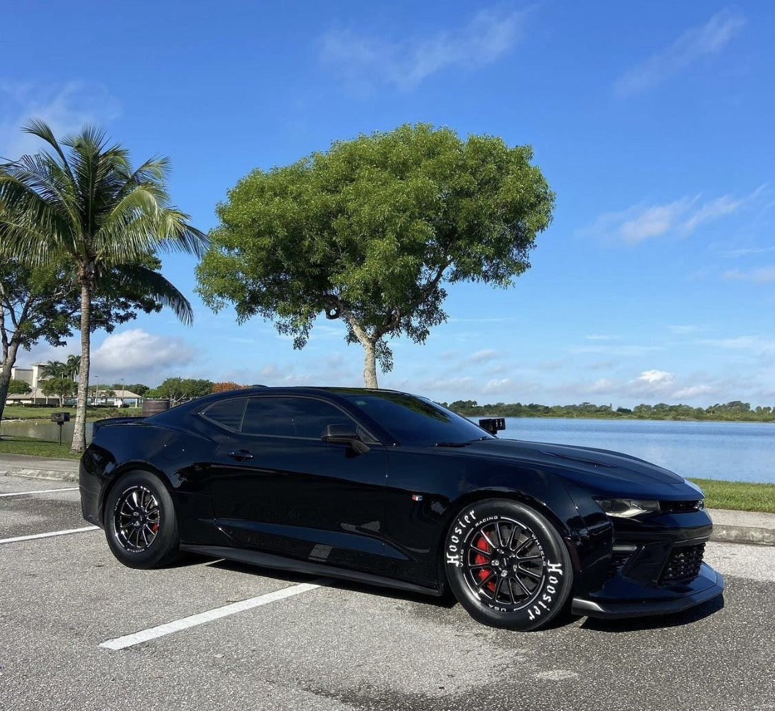 STREET DRAG RACE BLACK HAWK FRONT WHEEL 18X5 5X120.7 -25 OFFSET FOR 10 ...