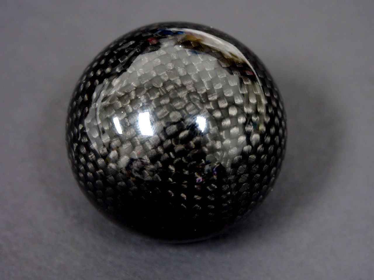 REAL CARBON FIBER SHIFT KNOB FOR MOST AUTOMATIC TRANSMISSIONS 2" DIAME ...