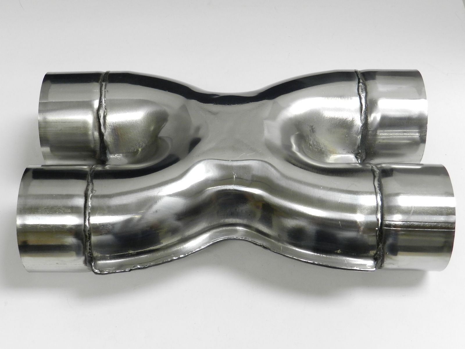 UNIVERSAL X PIPE STAINLESS STEEL CUSTOM EXHAUST CROSSOVER 3" INCH CHRO ...