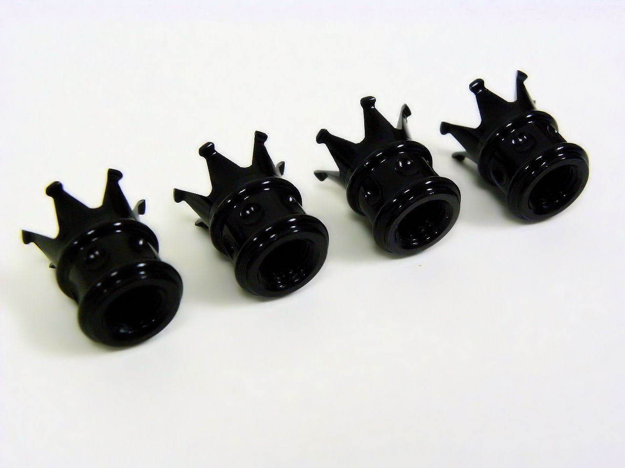 CROWN KING BILLET ALUMINUM AIR VALVE STEM CAP KIT AVAILABLE IN BLACK ...