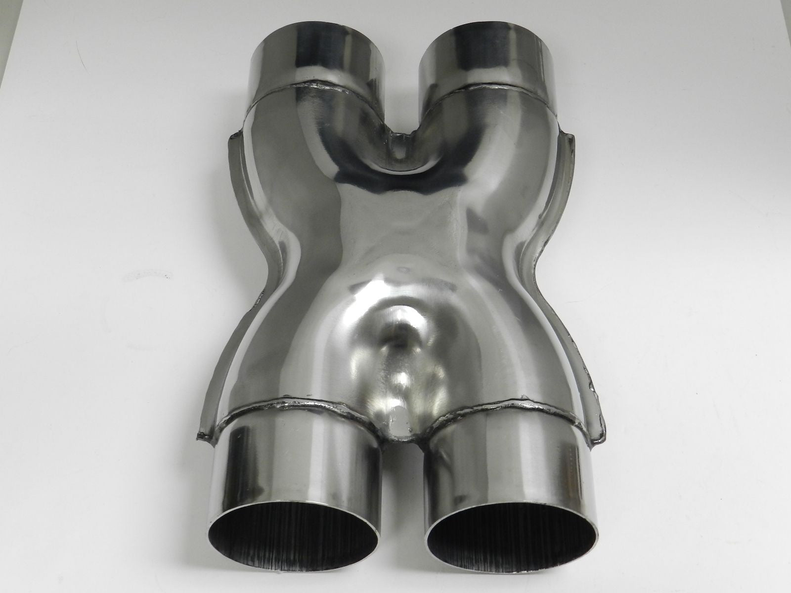 UNIVERSAL X PIPE STAINLESS STEEL CUSTOM EXHAUST CROSSOVER 3" INCH CHRO ...