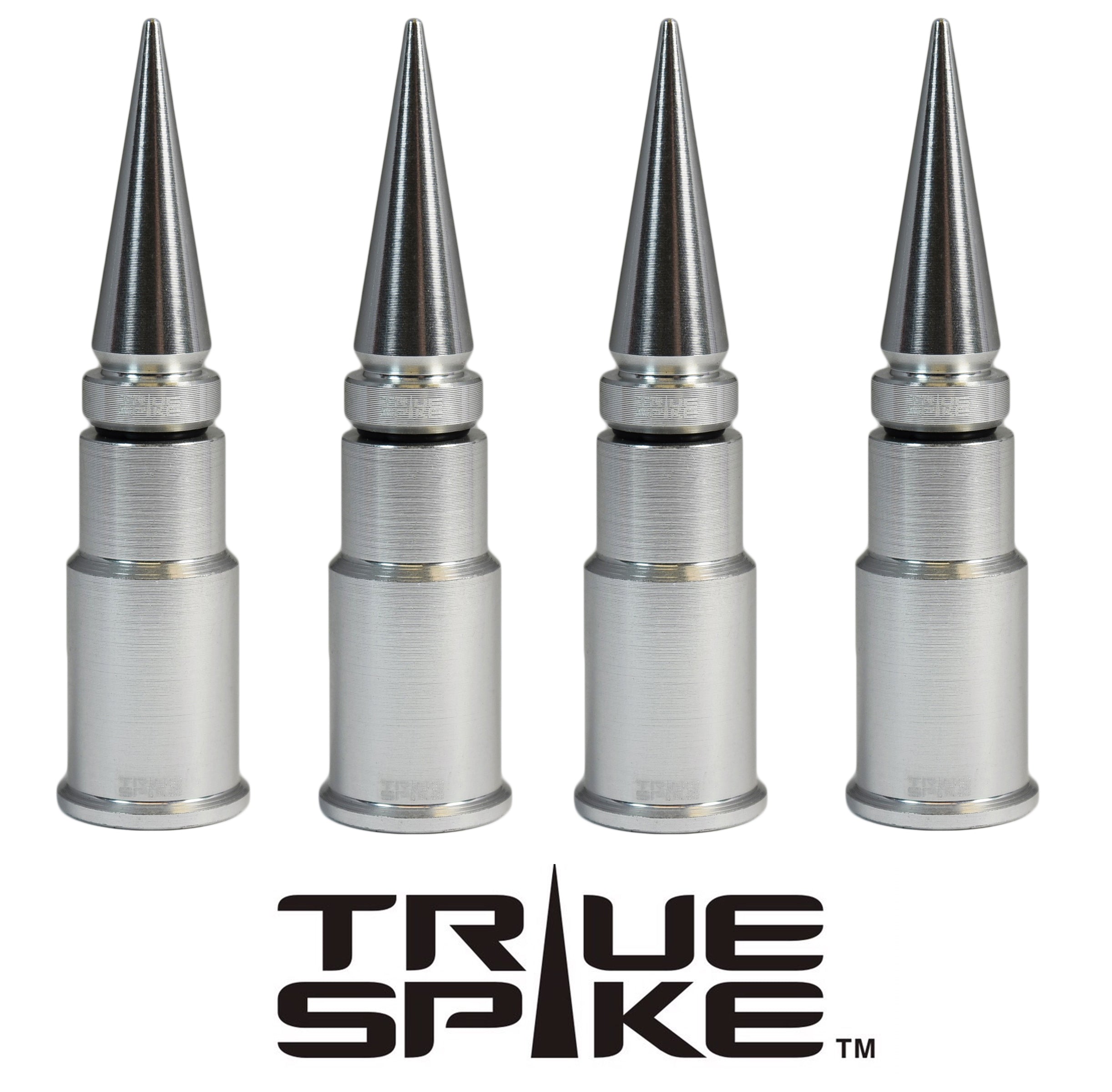 UNIVERSAL SPIKE SPIKED BILLET ALUMINUM AIR TIRE RIM WHEEL VALVE STEM C ...