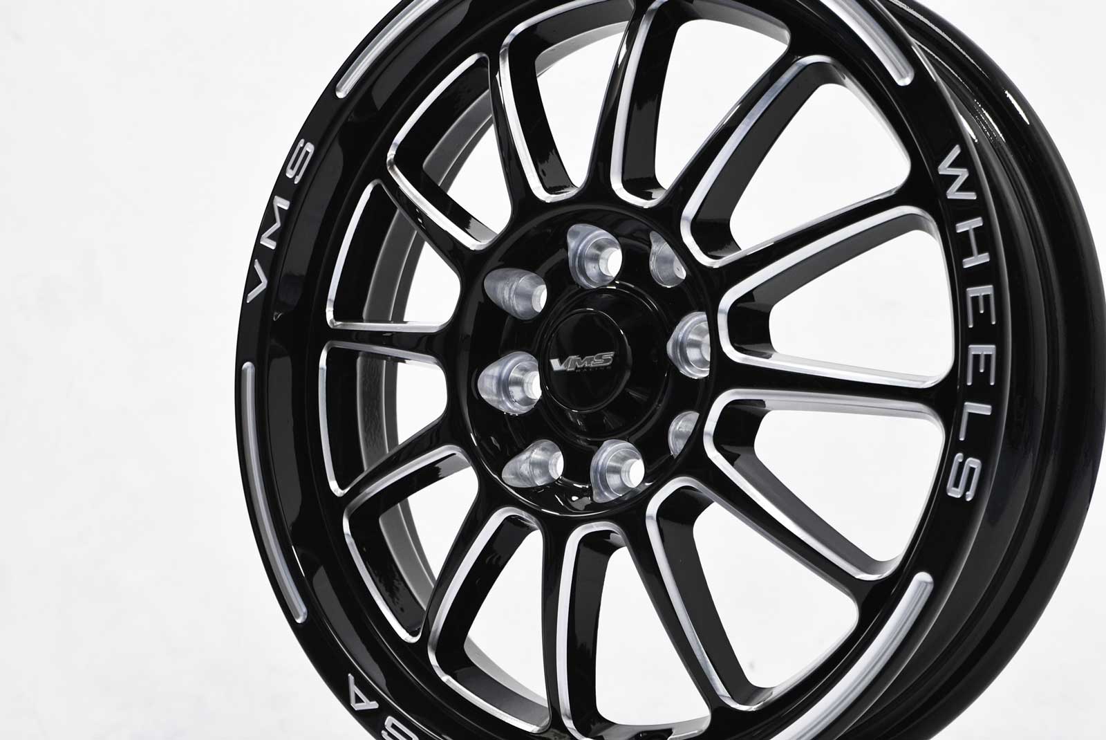 FRONT or REAR BLACK HAWK DRAG RACE 5 LUG WHEEL 15x3.5" 5X100/5X114.3 1 ...