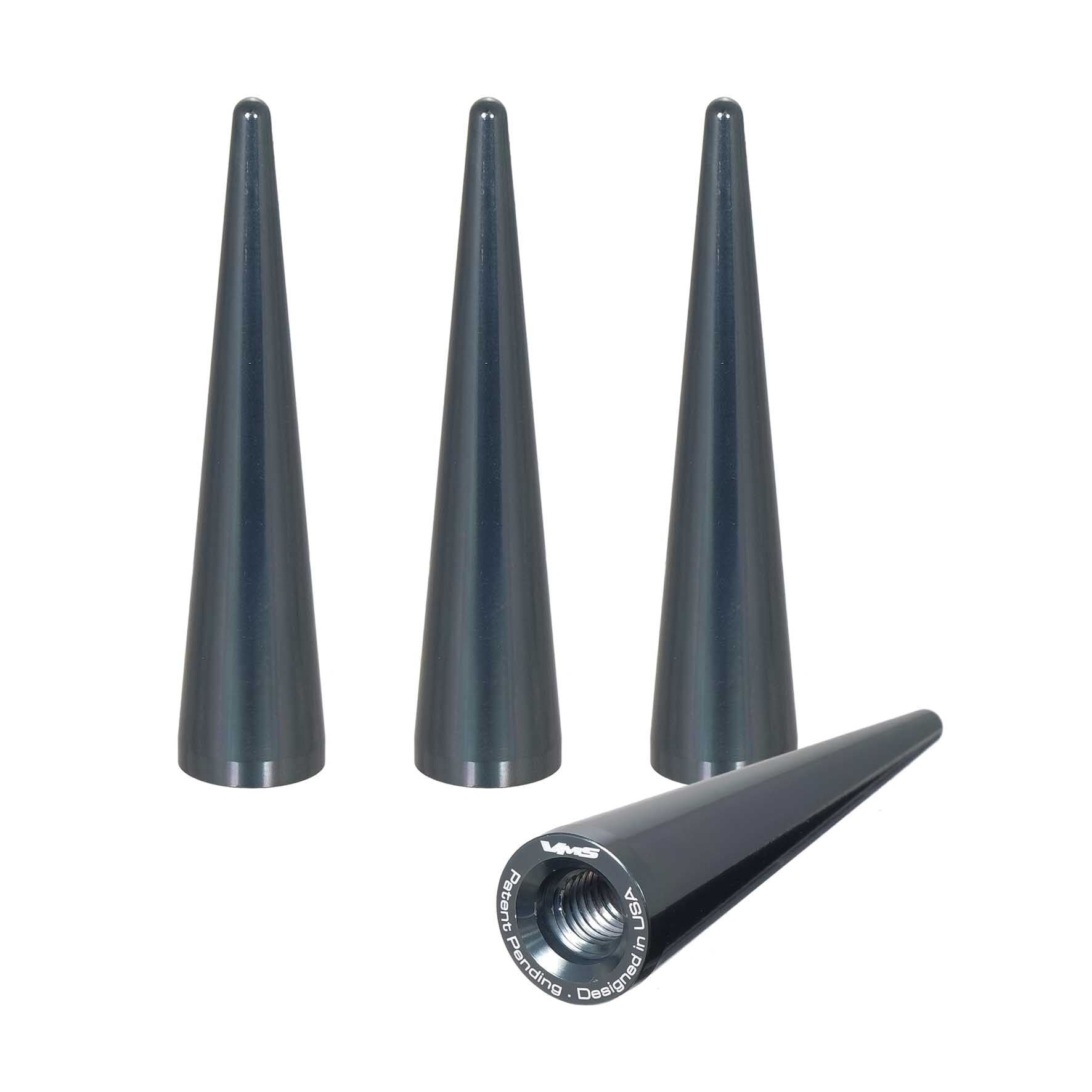 SPIKE LUG NUT CAPS CNC MACHINED BILLET ALUMINUM, MANY FINISHES TO CHOO ...