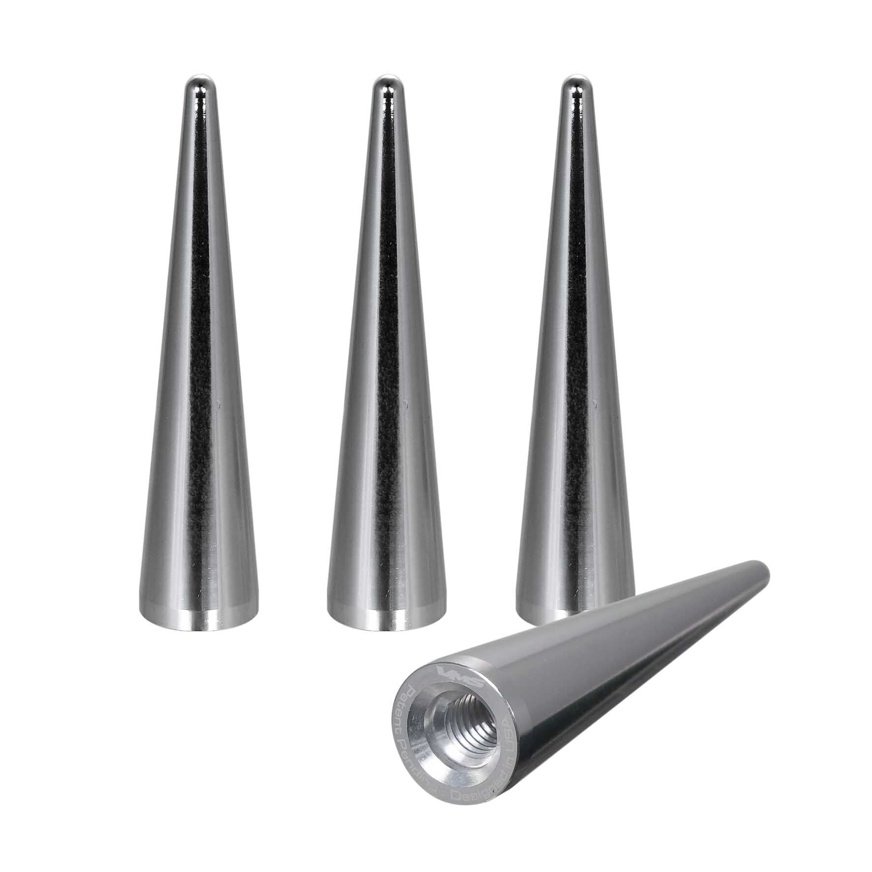 SPIKE LUG NUT CAPS CNC MACHINED BILLET ALUMINUM, MANY FINISHES TO CHOO ...