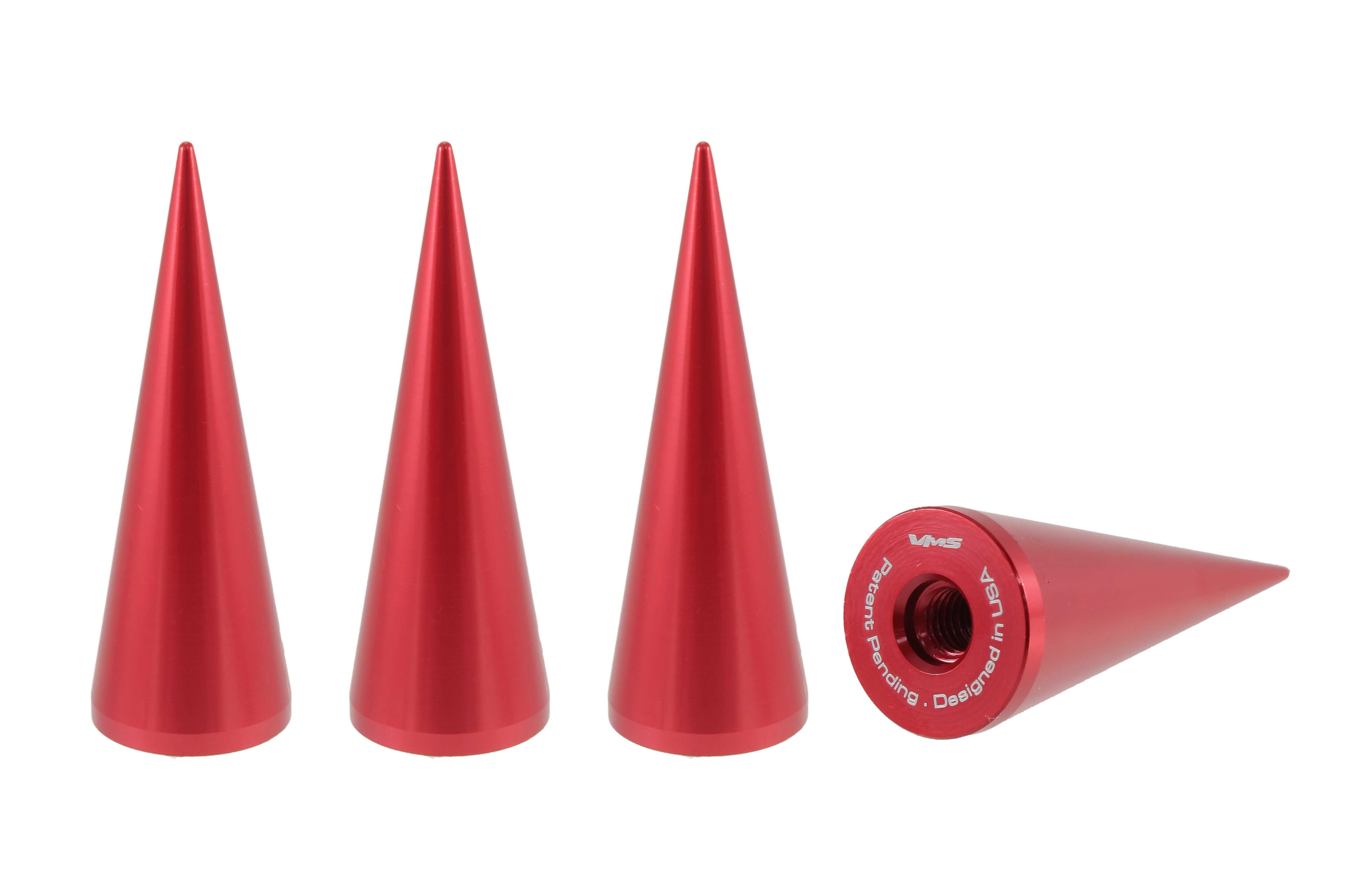 SPIKE LUG NUT CAPS CNC MACHINED BILLET ALUMINUM, MANY FINISHES TO CHOO ...