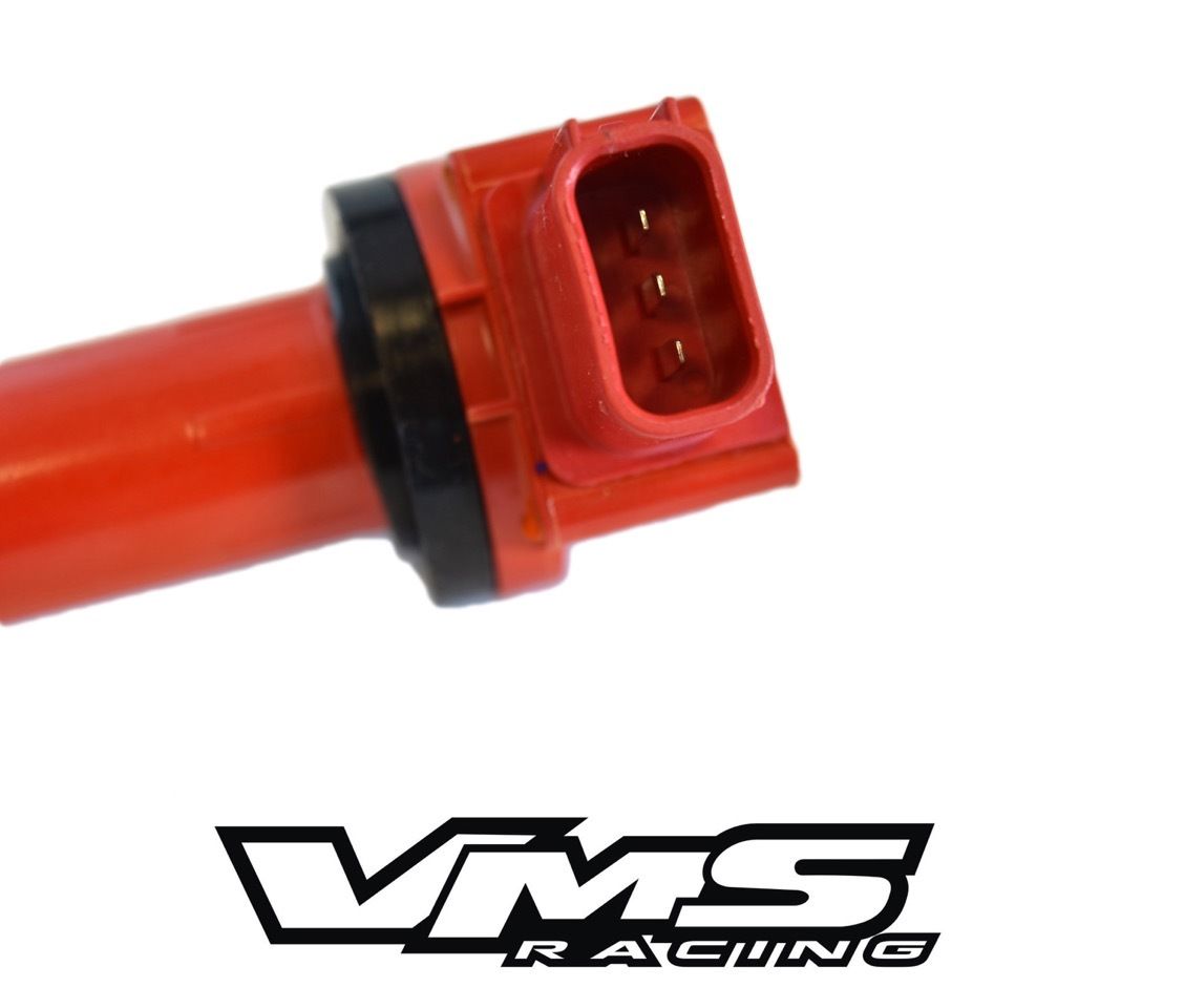 PRO SERIES RACING HIGH OUTPUT RED IGNITION COIL FITS 02-11 HONDA CIVIC ...