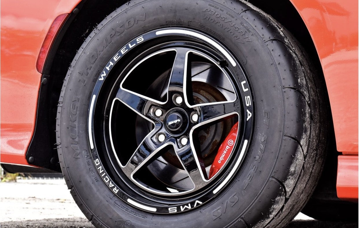 STREET DRAG RACE FRONT & REAR DRAG PACK V-STAR WHEELS 17x10 (30 OFFSET ...