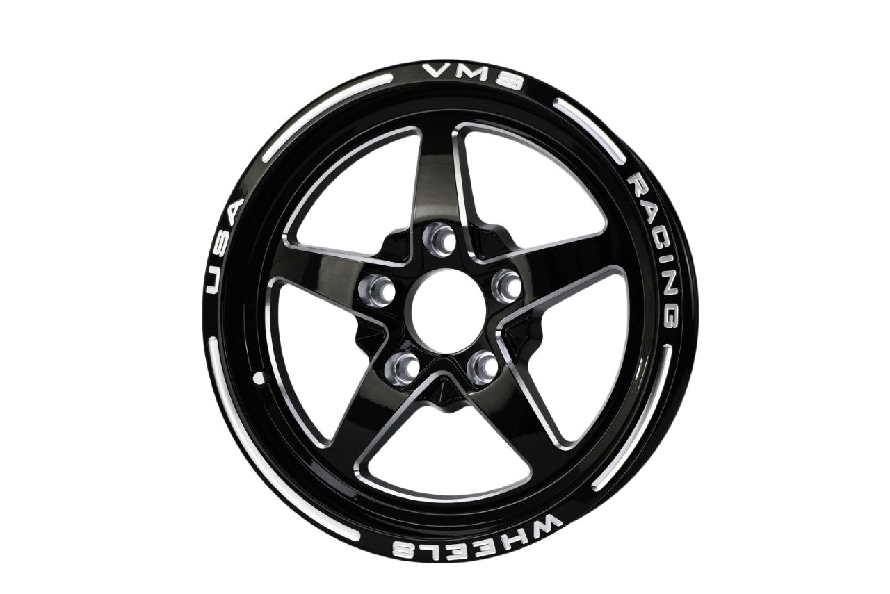 FRONT DRAG RACE V-STAR 5 LUG WHEEL 15X3.5 5x114.3 (5x4.5") -13 OFFSET ...